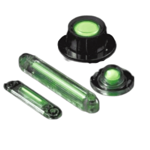 Multi-Purpose Self-Luminous Markers: Guidance in the dark