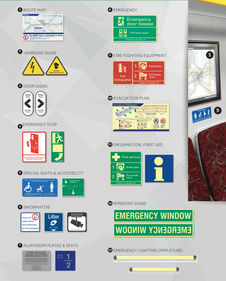 Train and Tram Lighting Solutions - Exterior & Interior lights