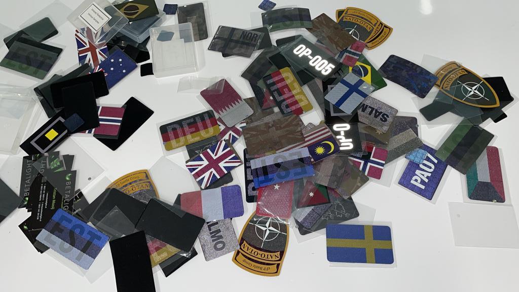 Infrared Patches Reflective – Flags, Blood Types & ID Markers