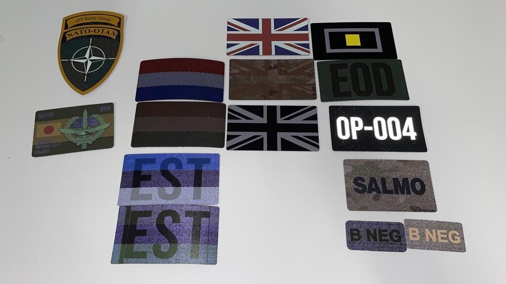 Infrared Patches Reflective – Flags, Blood Types & ID Markers